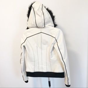 Danier | Jackets & Coats | Danier Bomber White Leather Jacket ...